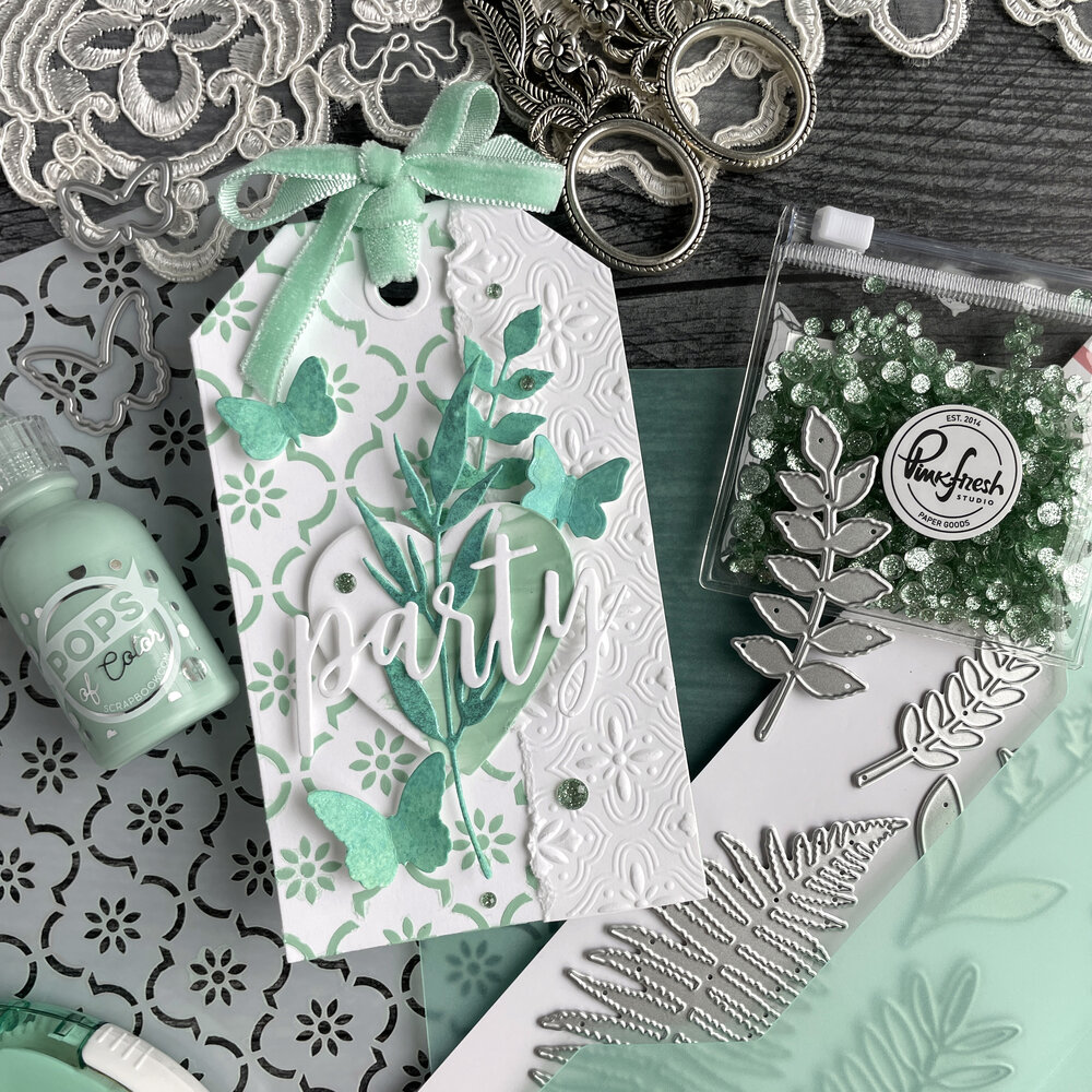 Scrapbook.com - Stencils - Spanish Mosaic Tile - 6x8