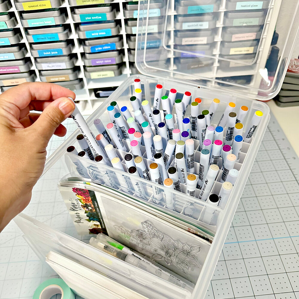 Multi-Craft Storage Bin With Dividers & Grid | Scrapbook.com