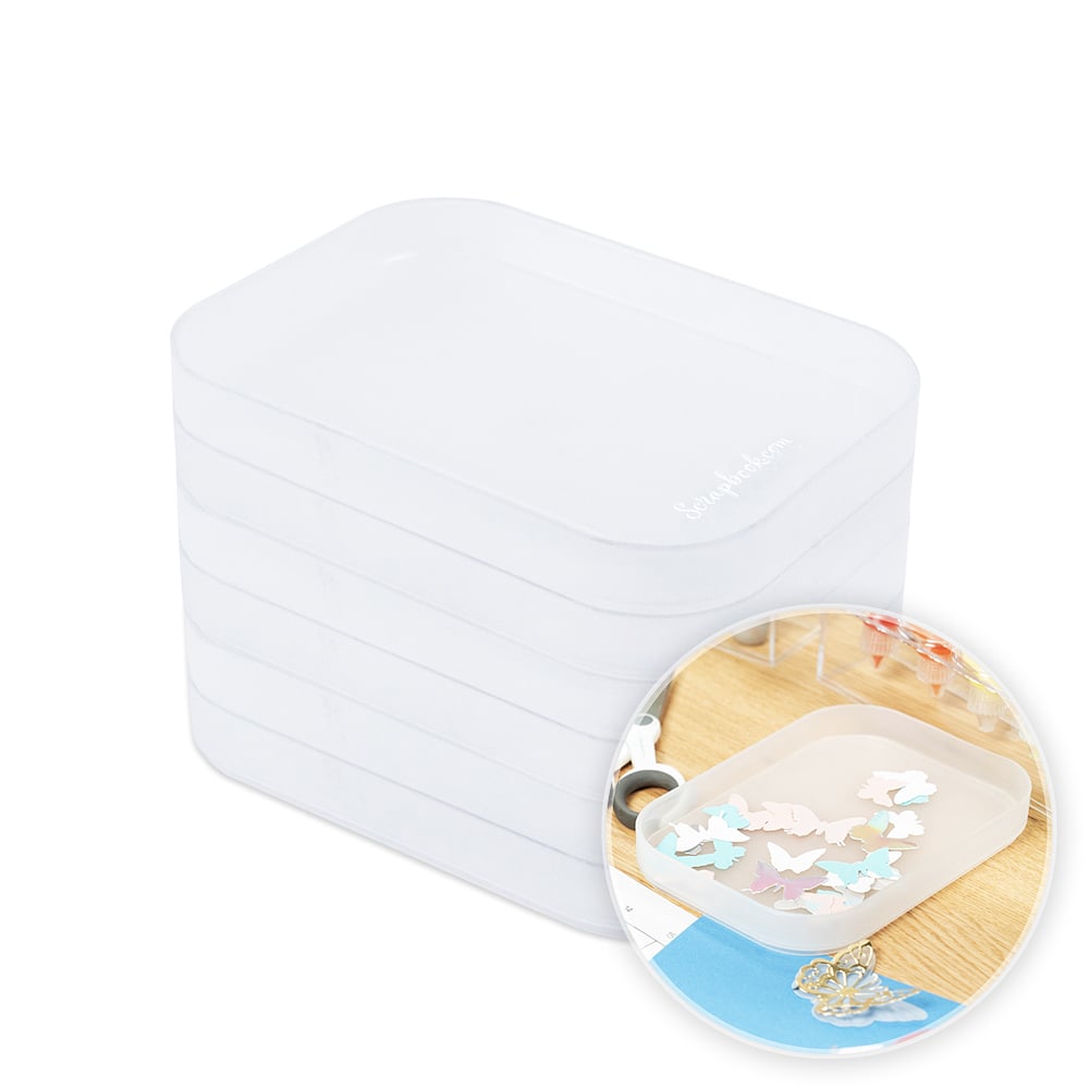 Stack-n-Sort Trays - Frost - 6 Pack - Scrapbook.com