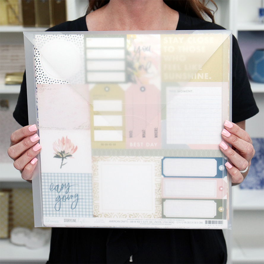 Scrapbook.com - Storage Envelopes - Plastic - 13x13 - Extra Large - 5 Pack