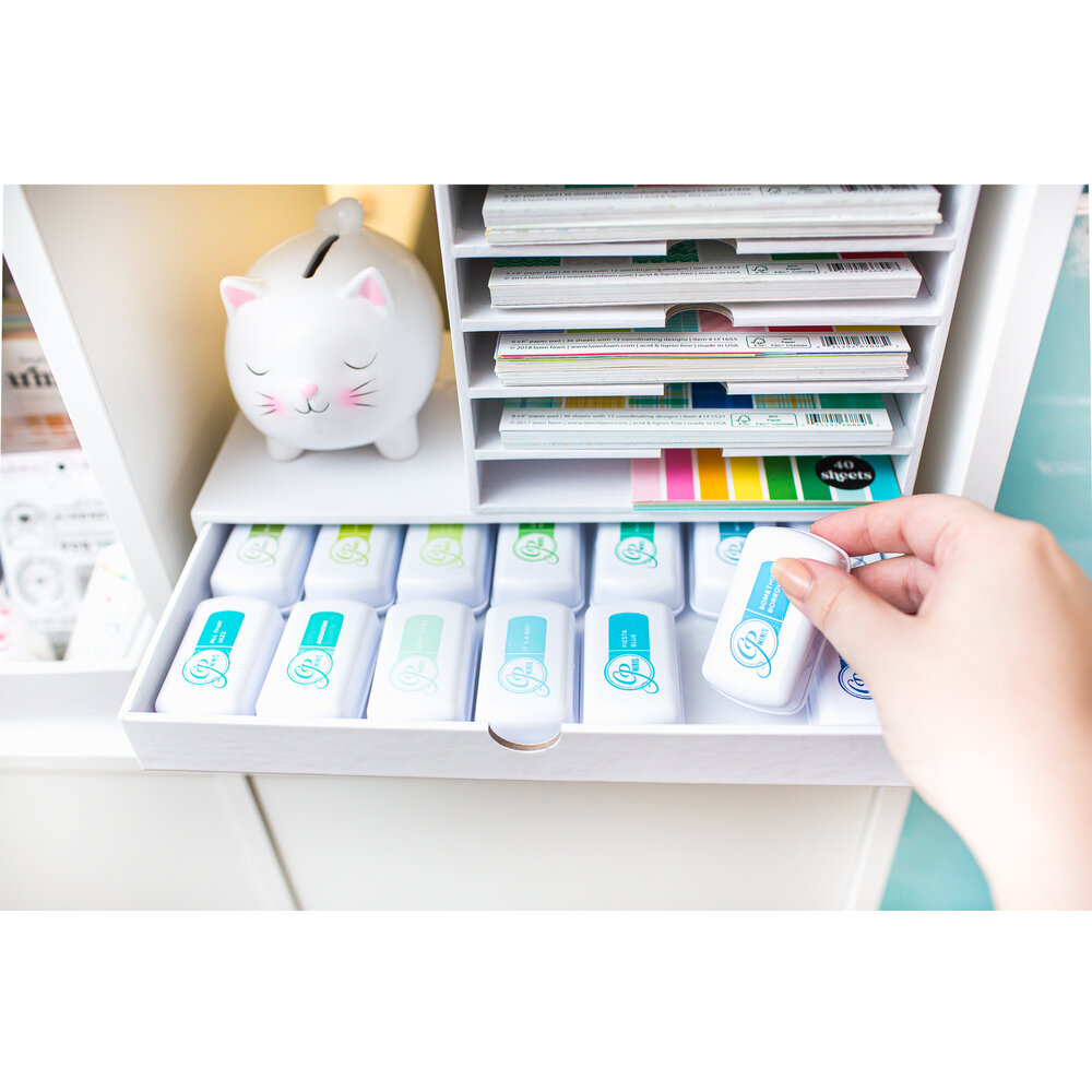 Scrapbook.com - Craft Room Basics - 4 Drawer Organizer - White