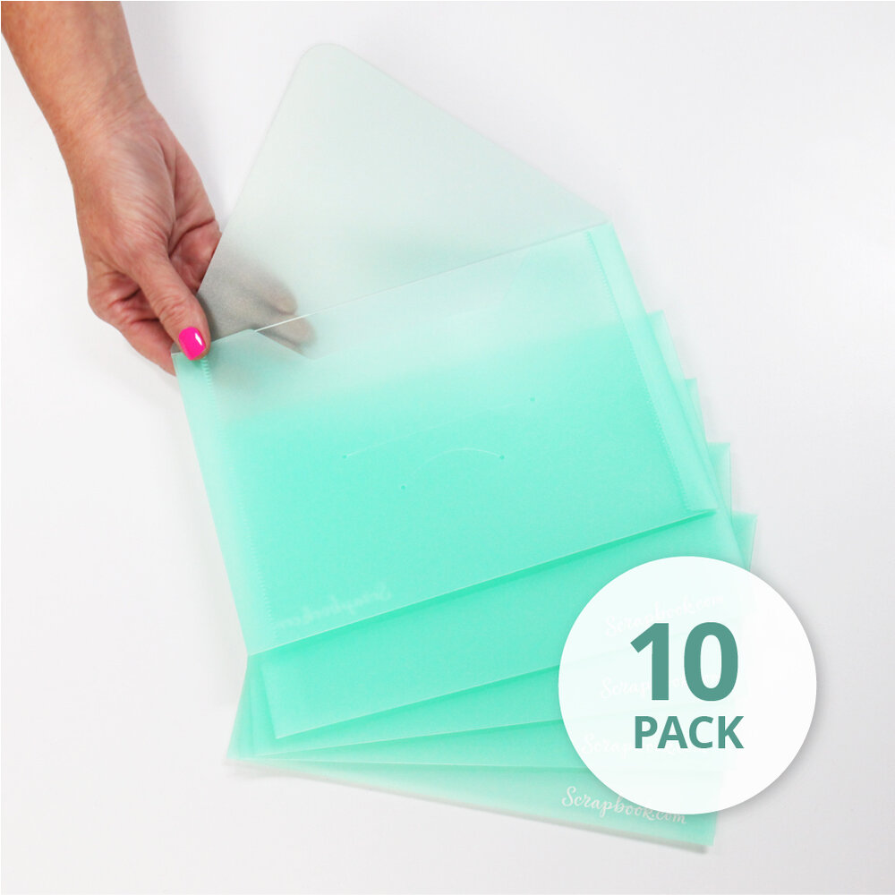 Medium Envelope Organizer - Mint Bundle | Scrapbook.com