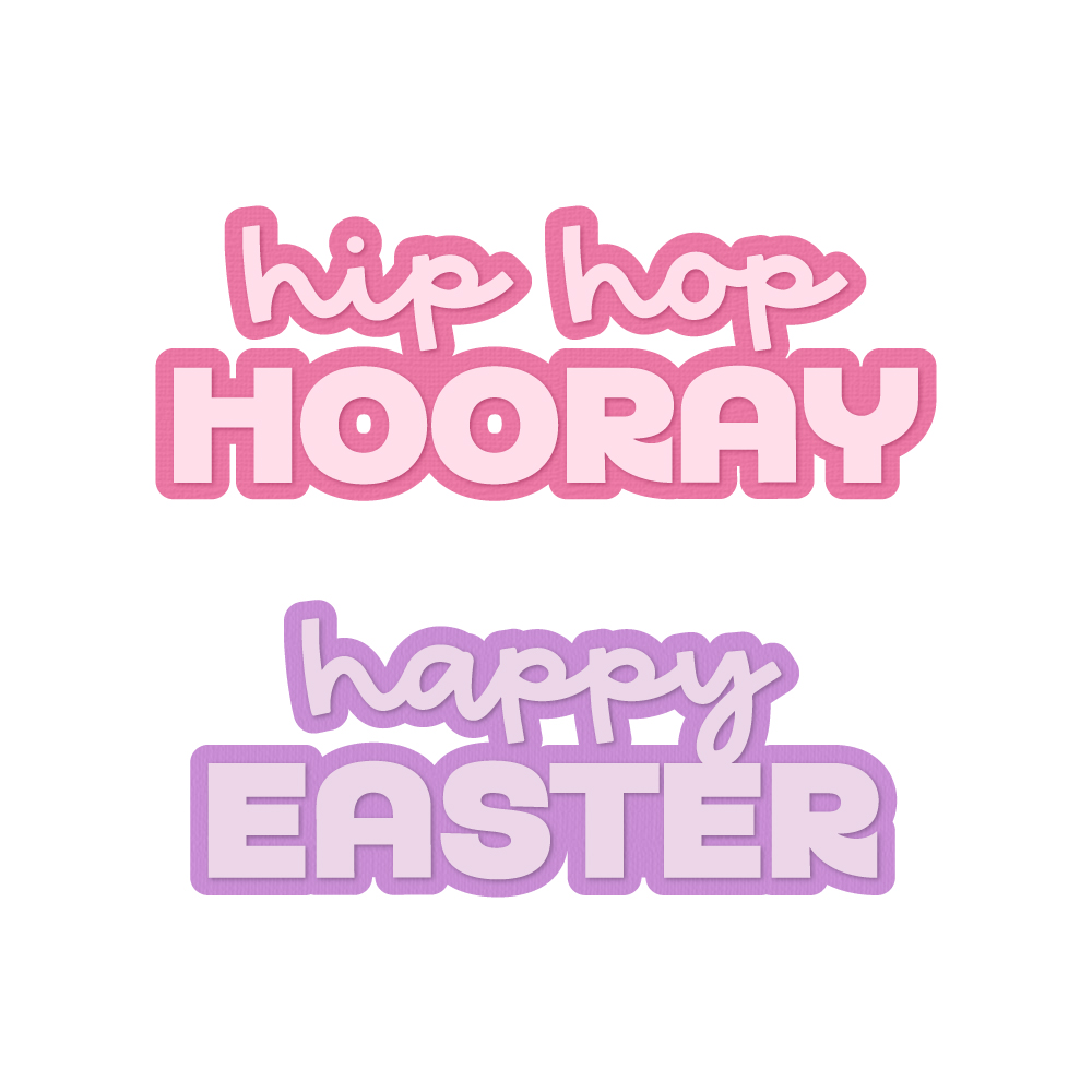 Decorative Die Set - Market Bloom - Hip Hop Hooray, Easter - Sentiments ...