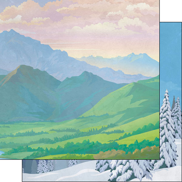 Scrapbook Customs - 12 x 12 Paper Pack - Utah