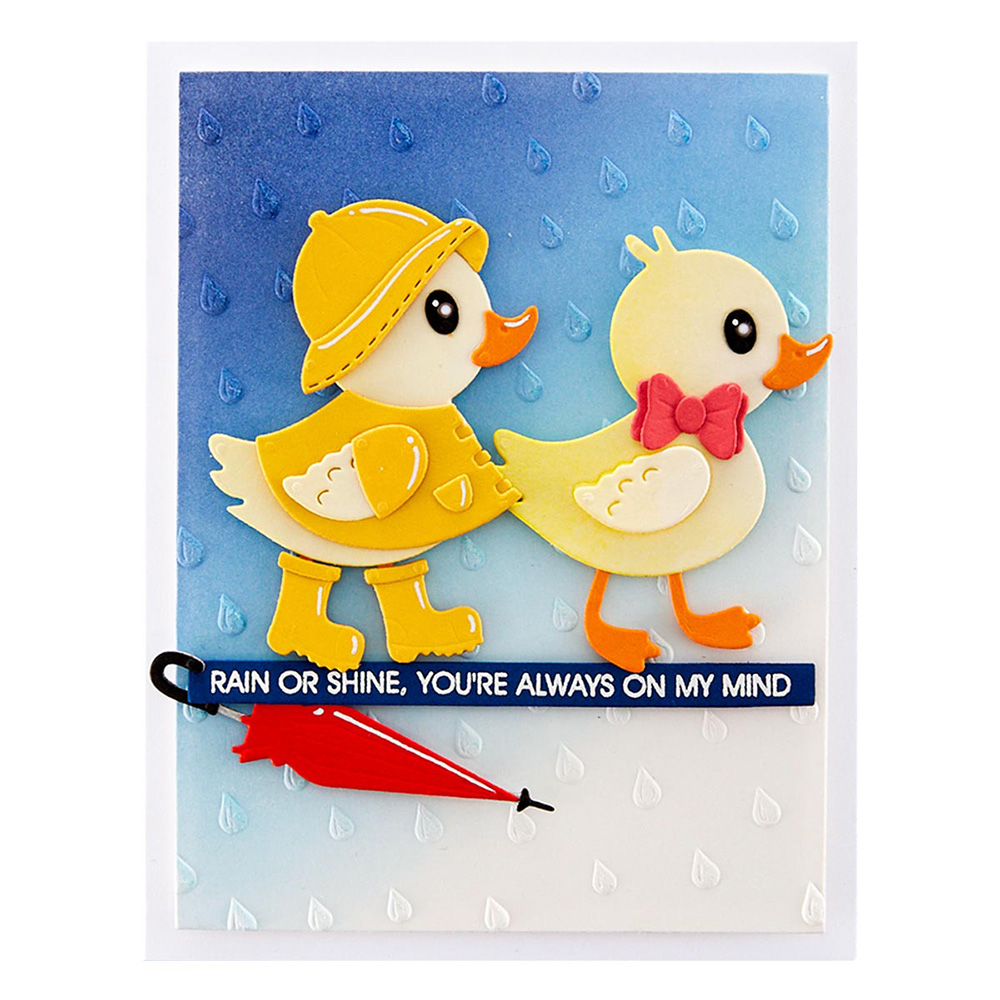 Spellbinders - 3D Embossing Folder - Raindrops | Scrapbook.com