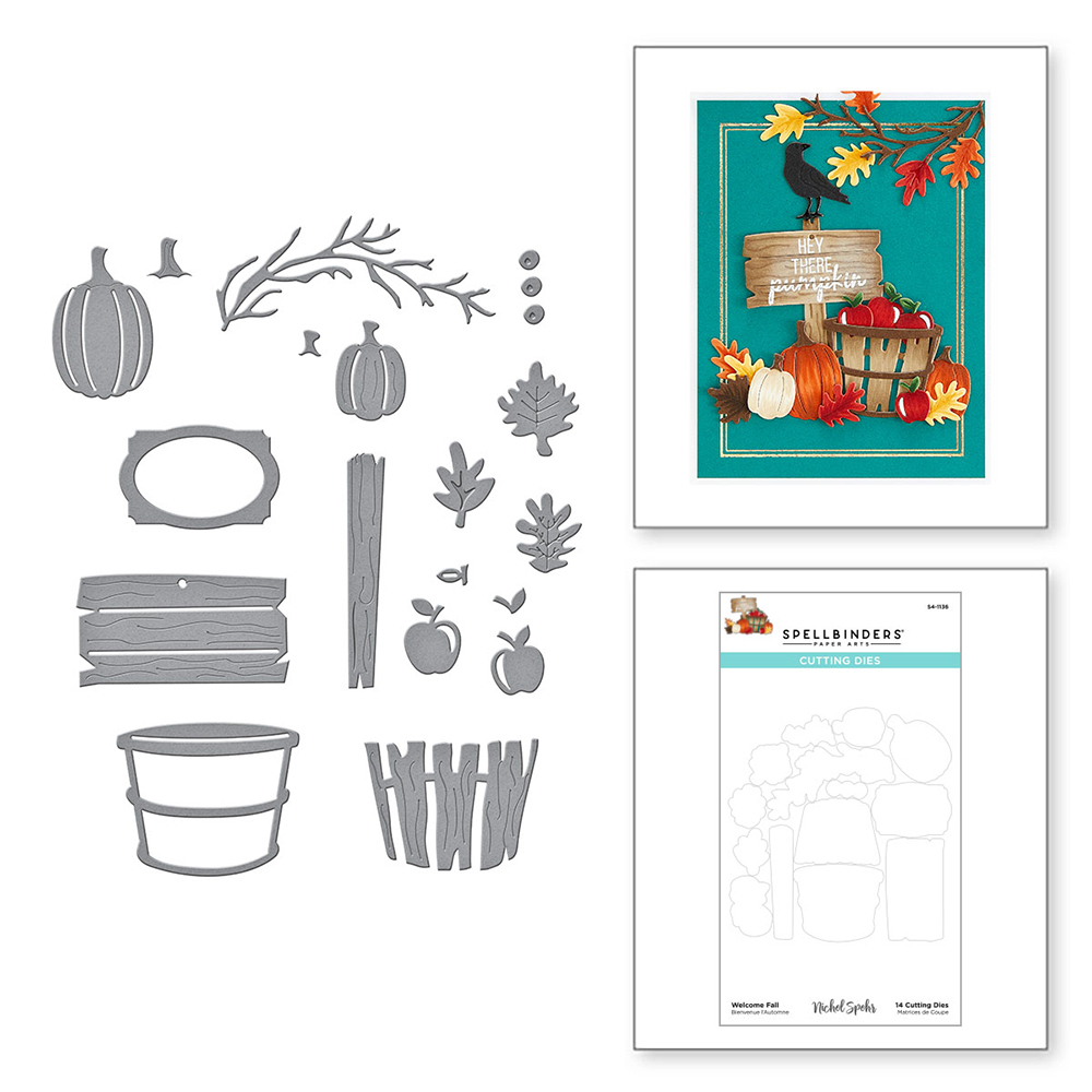 Spellbinders - Etched Dies - Welcome Fall