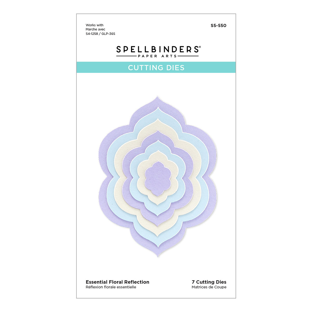 Spellbinders - Floral Reflection Collection - Etched Dies - Essential