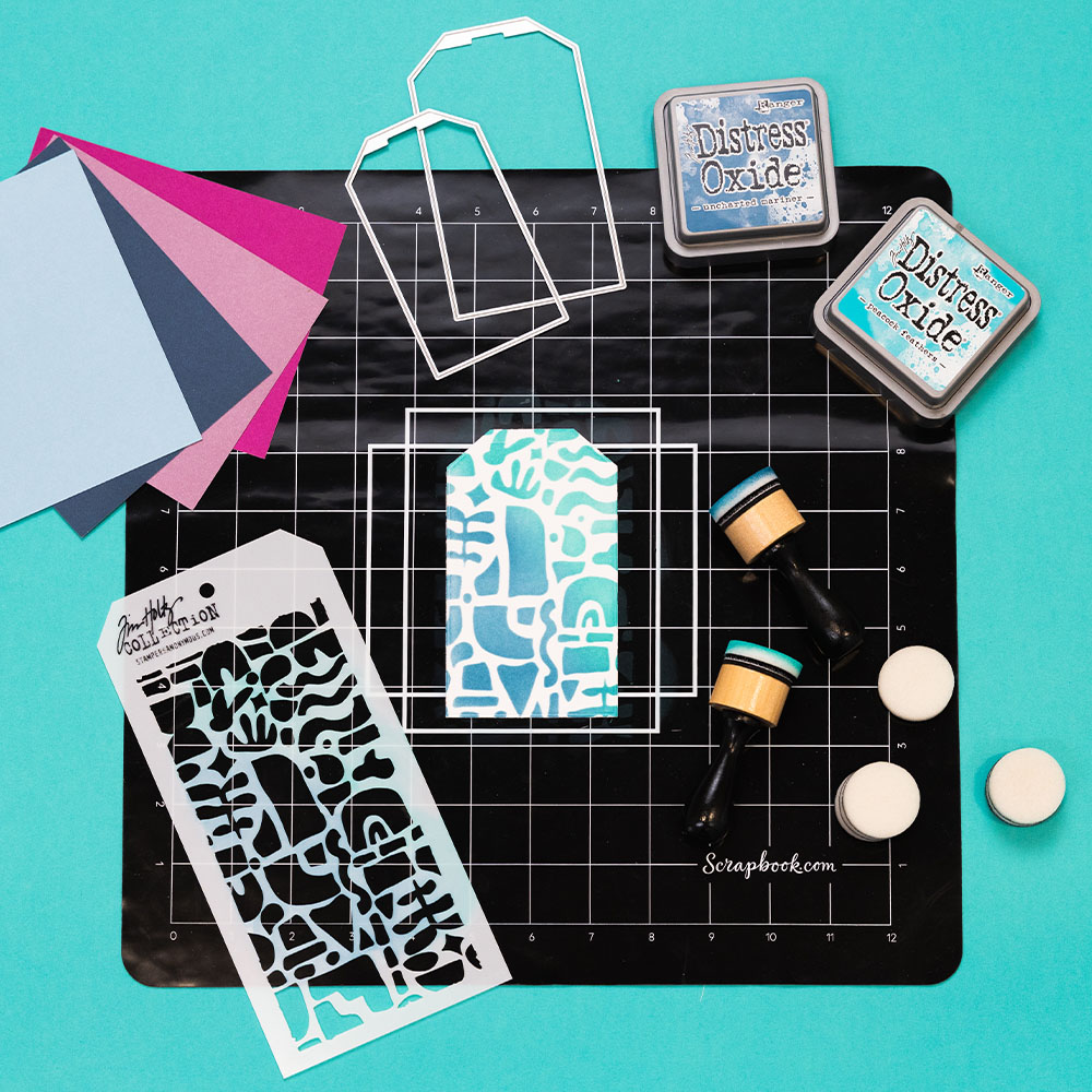 Stampers Anonymous - Tim Holtz - Stencils - Cutout Shapes 02