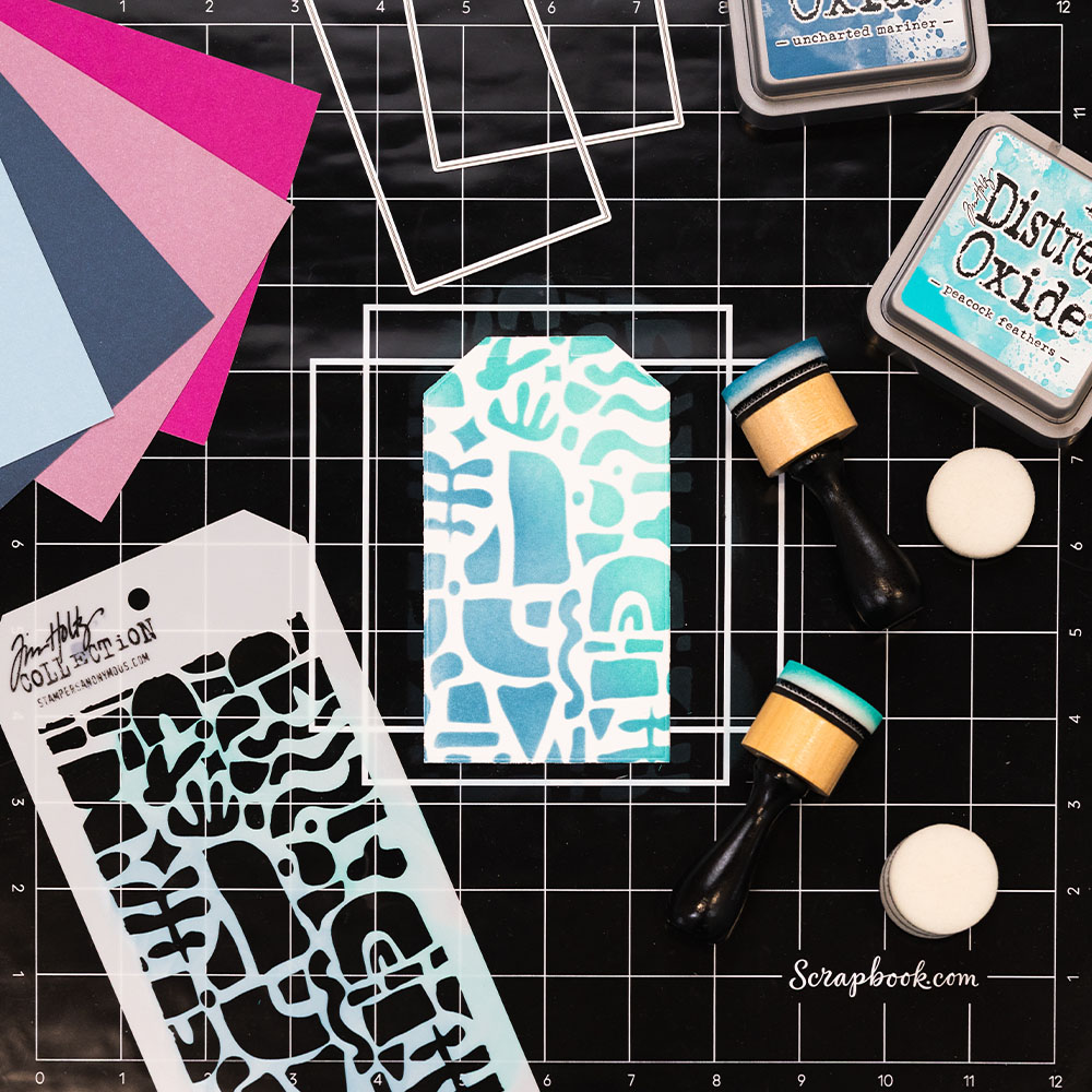 Stampers Anonymous - Tim Holtz - Stencils - Cutout Shapes 02