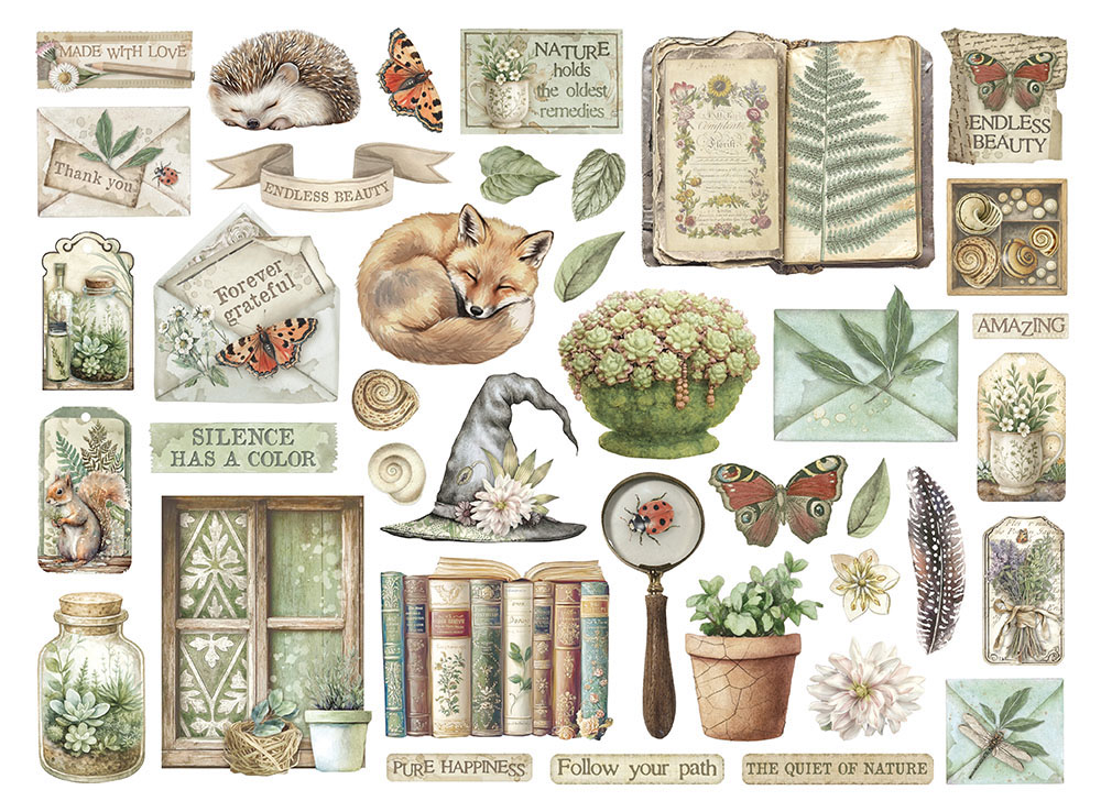 Stamperia Herbarium Silvae Collection Assorted Die Cuts