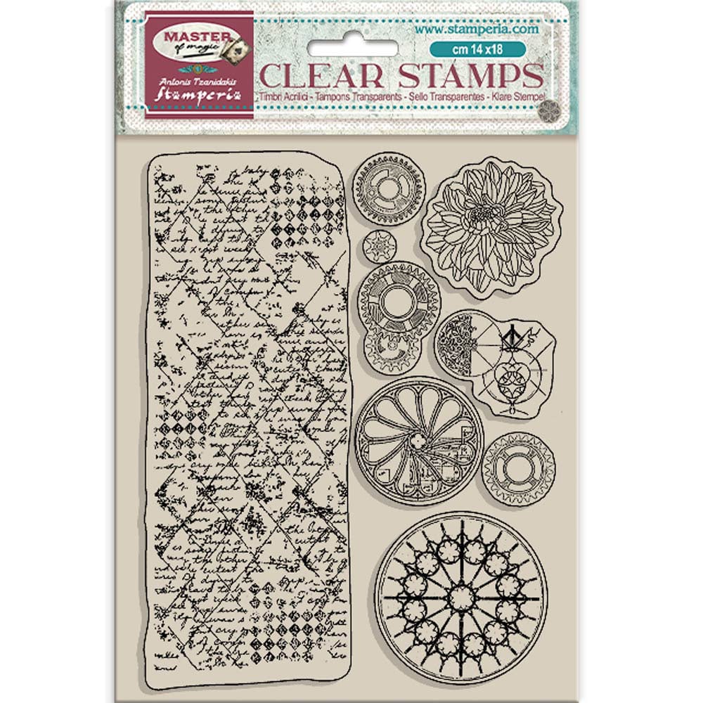 Stamperia Master of Magic Border and Circles Acrylic Stamps