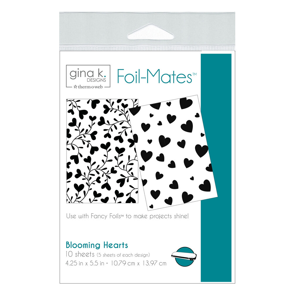 Gina K Designs - Foil-Mates - Blooming Hearts