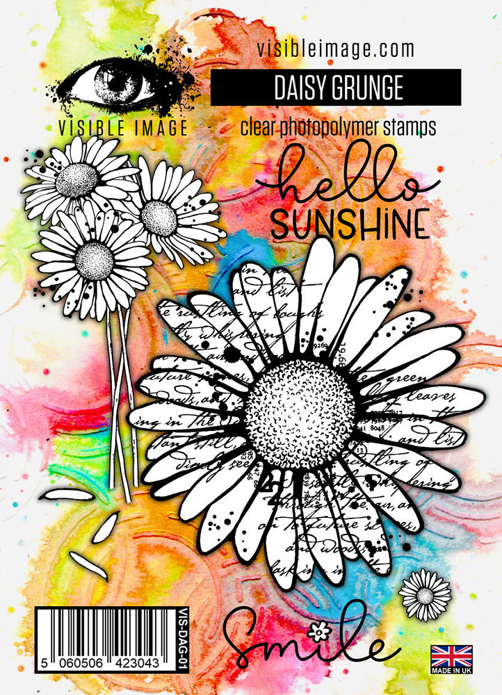 Visible Image - Clear Photopolymer Stamps - Daisy Grunge | Scrapbook.com