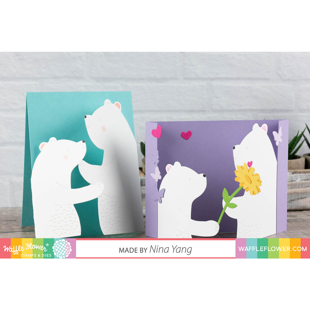 Waffle Flower Crafts - Craft Dies - Intertwined Bear Hugs