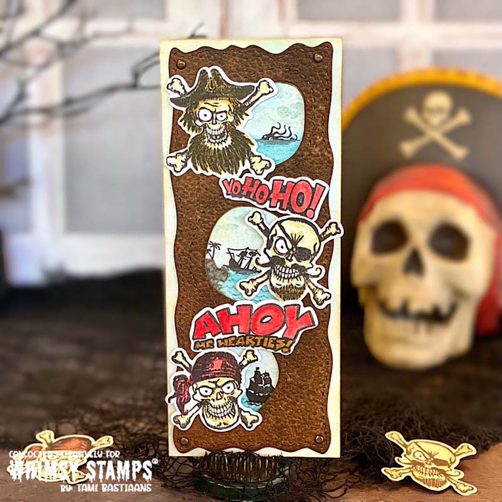 Blimey Pirates Outline Die Set - Whimsy Stamps